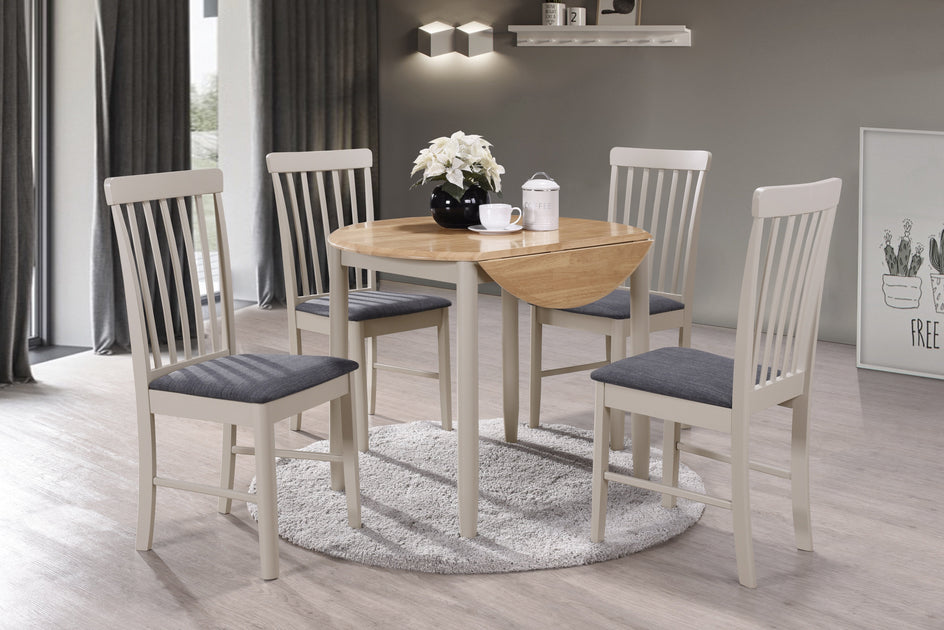 Altona Round Drop Leaf Dining Table – TK Furniture
