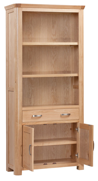 Treviso Oak High Bookcase – TK Furniture