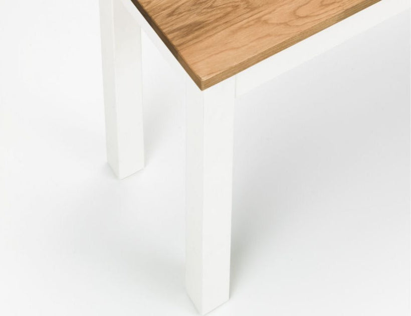 Coxmoor Bench - Ivory & Oak – TK Furniture